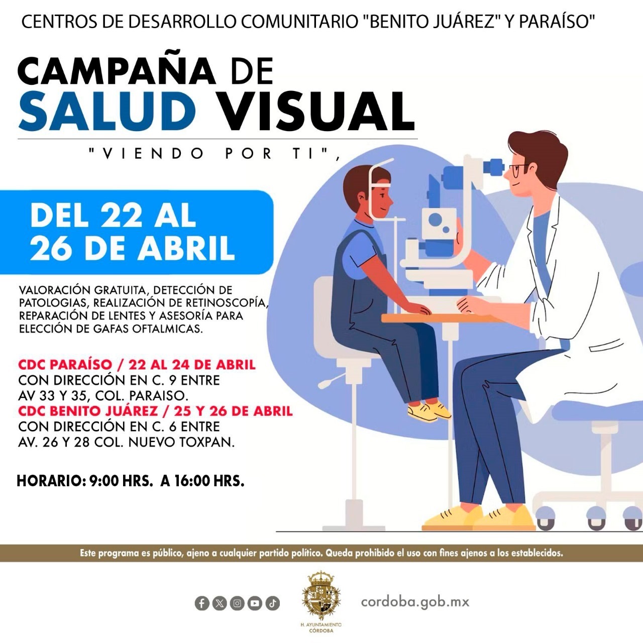 Inicia programa de salud visual en Centros de Desarrollo Comunitario ...